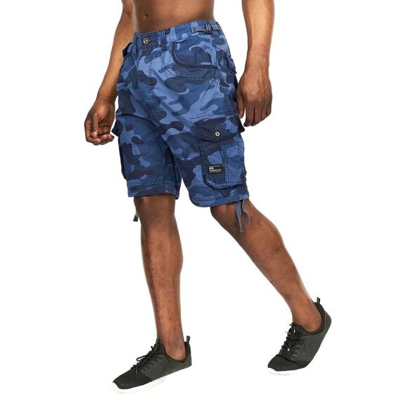 Crosshatch | Shorts | Crosshatch Mens Jimster Camo Cargo Shorts Blue ...